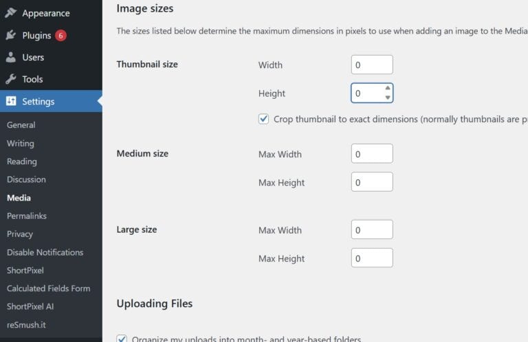 Disable the Default WordPress Thumbnails Without Plugins | Accelera